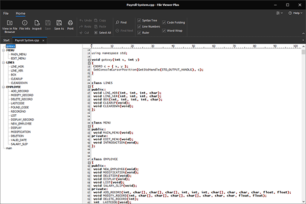 Open Cpp Files With File Viewer Plus