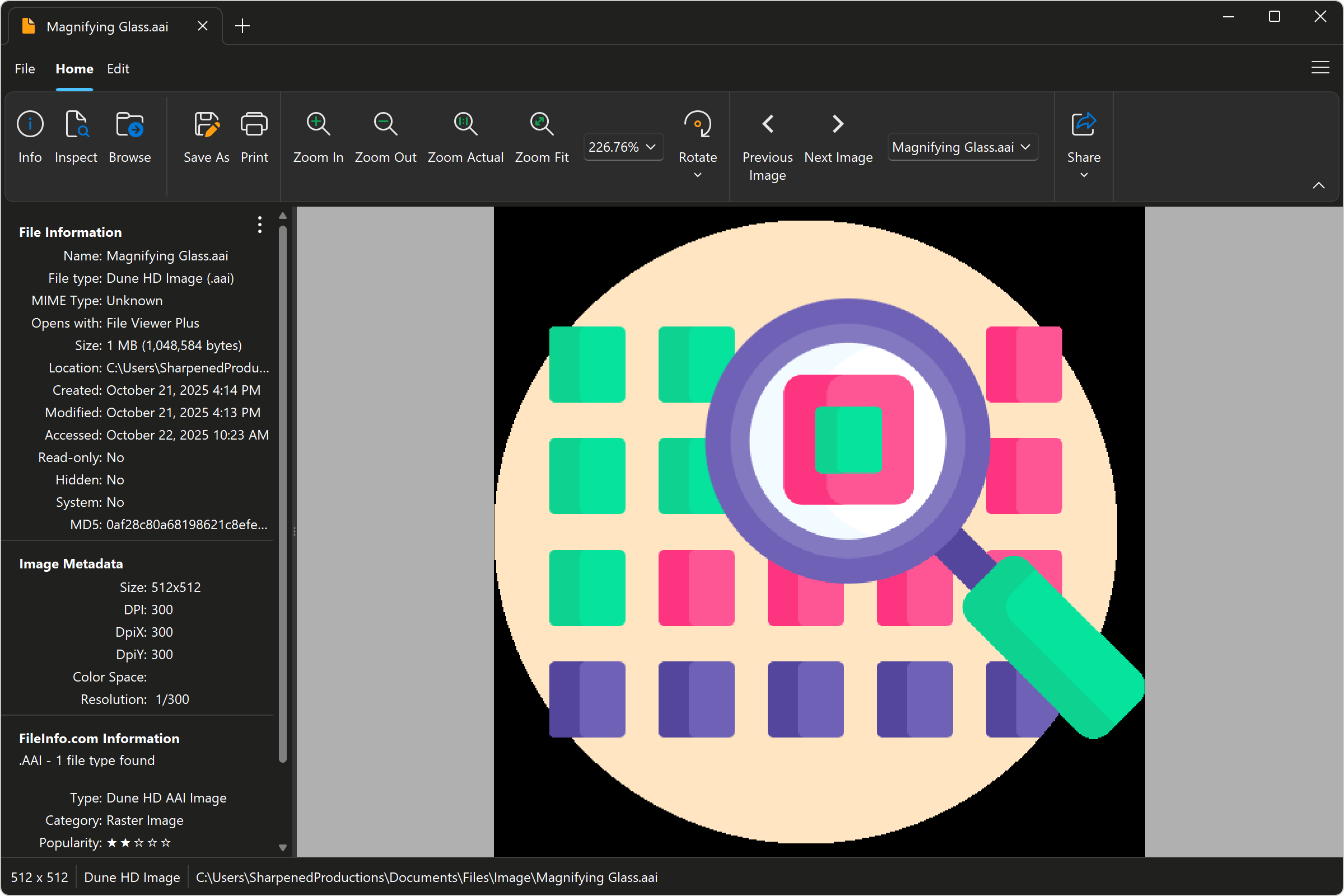 Open .AAI Files with File Viewer Plus