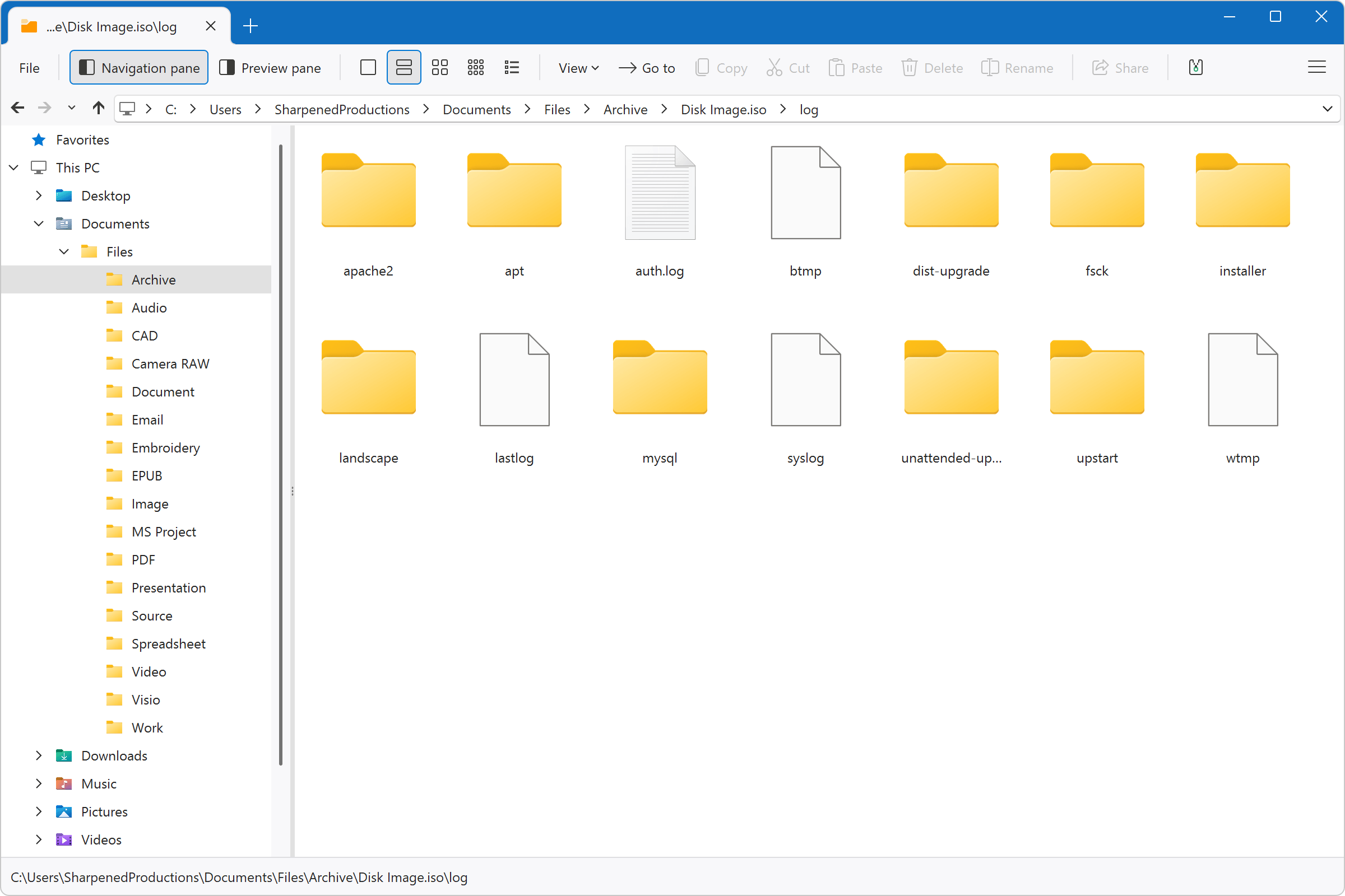 Open .ISO Files with File Viewer Plus