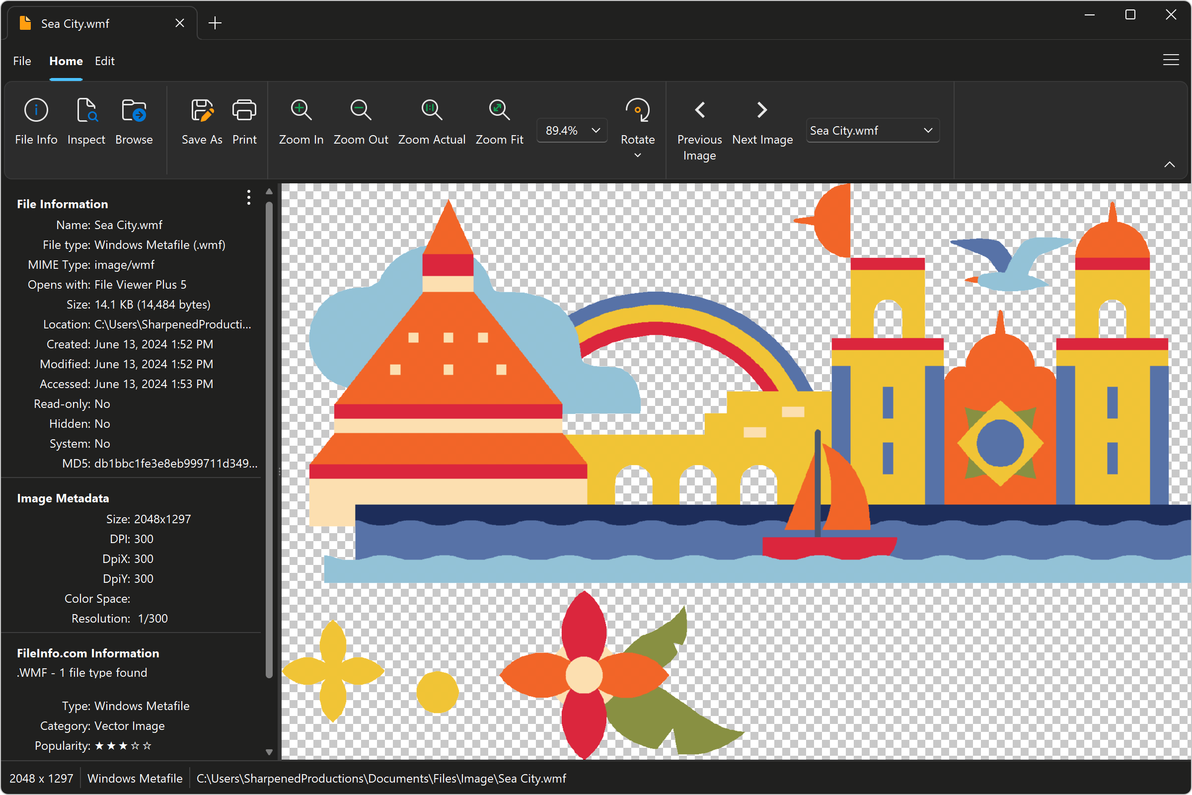 Open WMF Files With File Viewer Plus Open WMF Files With File Viewer Plus